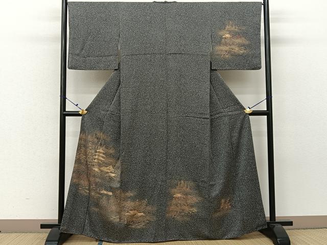 ■■■　サイズ　■■■ 身丈 163cm（肩から） 裄丈 66.5cm 袖丈 50cm　縫込み 7.5cm 袖幅 34cm 前幅 24.5cm 後幅 30.5cm 着物縫いこみ 内揚げ 1cm 裄 お袖側 約2cm　身頃側 約3cm ■■■...