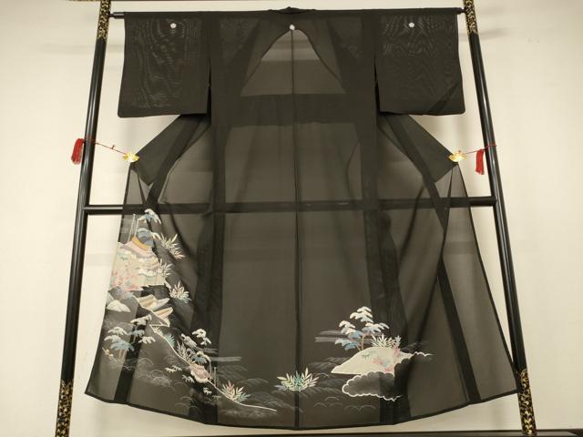 ■■■　サイズ　■■■ 身丈 151.5cm（肩から） 裄丈 63cm 袖丈 45.5cm　縫込み 5.5cm 袖幅 32cm 前幅 25.5cm 後幅 30cm 着物縫いこみ 内揚げ 9cm 裄 お袖側 約3cm　身頃側 約3.5cm ■...