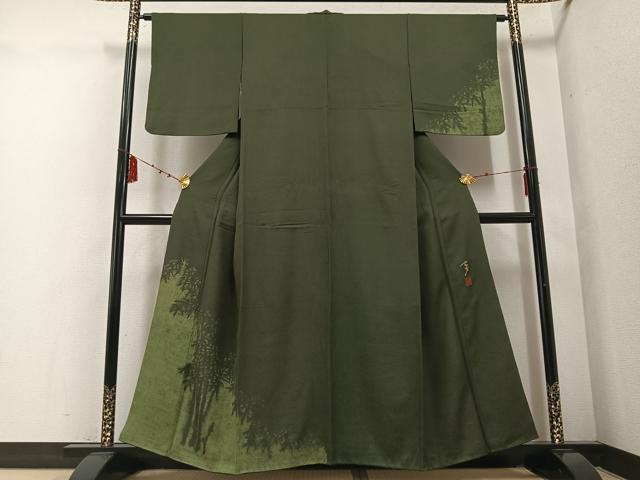 ■■■　サイズ　■■■ 身丈 157.5cm（肩から） 裄丈 63cm 袖丈 47.5cm　縫込み 4cm 袖幅 32cm 前幅 24cm 後幅 30cm 着物縫いこみ 内揚げ 9cm 裄 お袖側 約3cm　身頃側 約3.5cm ■■■　商...