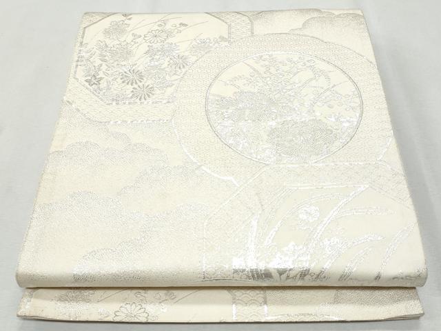 ■■■　サイズ　■■■ 長さ 416cm 幅 30.5cm程 ■■■　商品詳細　■■■ 【正絹・芯なし】 詳細に関しましては、画像をご確認ください。 大変上質な逸品になります。 お安く出品致しますので、是非この機会にいかがでしょうか？ ■■...