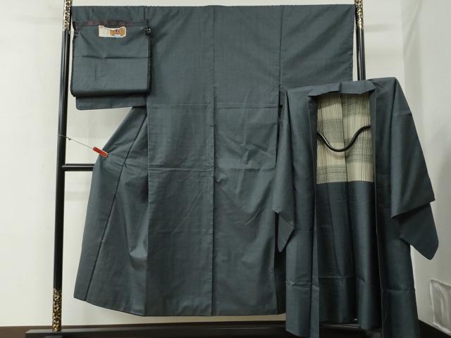 ■■■　サイズ　■■■ 【着物】 身丈 146cm（肩から） 裄丈 68cm 袖丈 50cm　縫込み 4cm 袖幅 35cm 前幅 26.5cm 後幅 30cm 着物縫いこみ 内揚げ 6.5cm 裄 お袖側 約1cm　身頃側 約1cm 【羽...