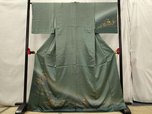 ■■■　サイズ　■■■ 身丈 169.5cm（肩から） 裄丈 67cm 袖丈 50.5cm　縫込み 4cm 袖幅 35cm 前幅 24.5cm 後幅 30cm 着物縫いこみ 内揚げ 1cm 裄 お袖側 約0cm　身頃側 約0cm ■■■　商...
