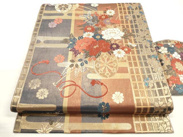 ■■■　サイズ　■■■ 長さ 358cm 幅 30.5cm程 ■■■　商品詳細　■■■ 【正絹】 詳細に関しましては、画像をご確認ください。 大変上質な逸品になります。 お安く出品致しますので、是非この機会にいかがでしょうか？ ■■■　注意...
