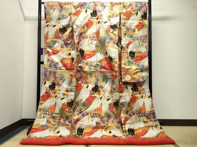 ■■■　サイズ　■■■ 身丈 188.5cm（肩から） 裄丈 65.5cm 袖丈 104.5cm　縫込み 6cm 袖幅 34cm 前幅 27cm 後幅 29.5cm 着物縫いこみ 内揚げ 0cm 裄 お袖側 約1.5cm　身頃側 約0cm ...