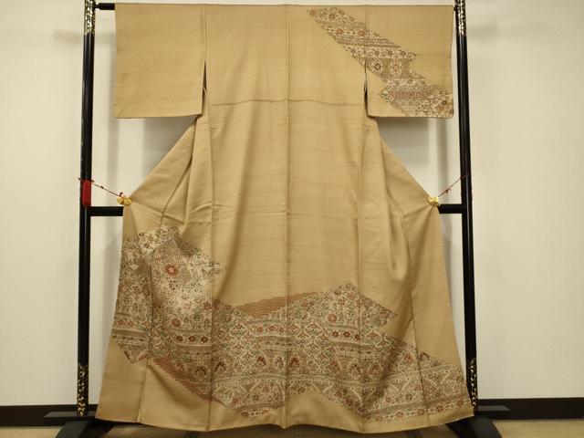 ■■■　サイズ　■■■ 身丈 157cm（肩から） 裄丈 63.5cm 袖丈 44cm　縫込み 5cm 袖幅 33.5cm 前幅 24cm 後幅 30.5cm 着物縫いこみ 内揚げ 6.5cm 裄 お袖側 約2cm　身頃側 約3.5cm ■...