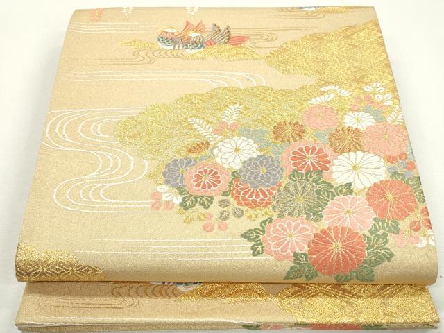 ■■■　サイズ　■■■ 長さ 428cm 幅 30cm程 ■■■　商品詳細　■■■ 【正絹】 詳細に関しましては、画像をご確認ください。 大変上質な逸品になります。 お安く出品致しますので、是非この機会にいかがでしょうか？ ■■■　注意事項...