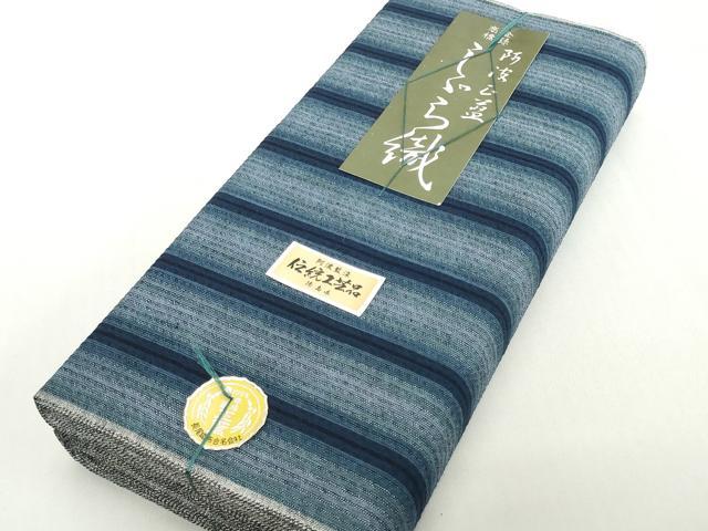 ■■■　サイズ　■■■ 長さ　　着尺分あり 幅　　　約36cm ■■■　商品詳細　■■■ 【綿・未使用】 状態は特に目立ったシミ汚れなどもなく大変良い状態です。 徳島県の伝統的な綿織物で、 国によって伝統的工芸品に指定されている阿波しじら織...