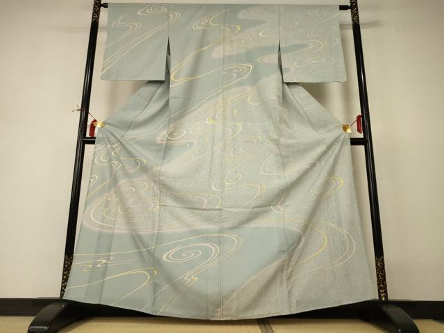 ■■■　サイズ　■■■ 身丈 163cm（肩から） 裄丈 62cm 袖丈 48.5cm　縫込み 6cm 袖幅 32.5cm 前幅 23.5cm 後幅 29.5cm 着物縫いこみ 内揚げ 0cm 裄 お袖側 約2.5cm　身頃側 約2.5cm...