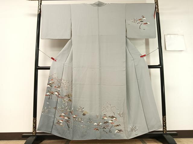 ■■■　サイズ　■■■ 身丈 156cm（肩から） 裄丈 67cm 袖丈 44.5cm　縫込み 8.5cm 袖幅 35cm 前幅 24.5cm 後幅 30cm 着物縫いこみ 内揚げ 6.5cm 裄 お袖側 約1.5cm　身頃側 約3.5cm...