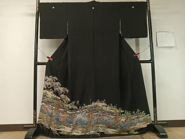 ■■■　サイズ　■■■ 身丈 169cm（肩から） 裄丈 68.5cm 袖丈 48cm　縫込み 3cm 袖幅 34.5cm 前幅 25cm 後幅 29.5cm 着物縫いこみ 内揚げ 3.5cm 裄 お袖側 約2.5cm　身頃側 約3cm ■...