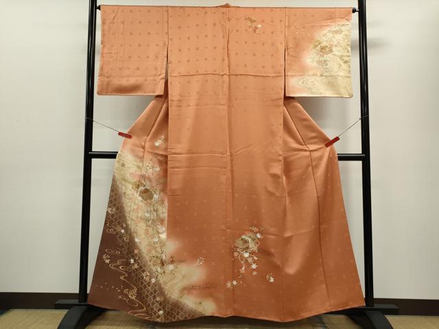 ■■■　サイズ　■■■ 身丈 157.5cm（肩から） 裄丈 65.5cm 袖丈 48cm　縫込み 9.5cm 袖幅 34.5cm 前幅 24cm 後幅 29cm 着物縫いこみ 内揚げ 9.5cm 裄 お袖側 約2cm　身頃側 約4cm ■...