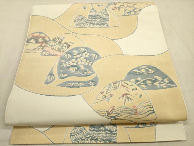 ■■■　サイズ　■■■ 長さ 440cm 幅 30.5cm程 ■■■　商品詳細　■■■ 【正絹】 詳細に関しましては、画像をご確認ください。 大変上質な逸品になります。 お安く出品致しますので、是非この機会にいかがでしょうか？ ■■■　注意...