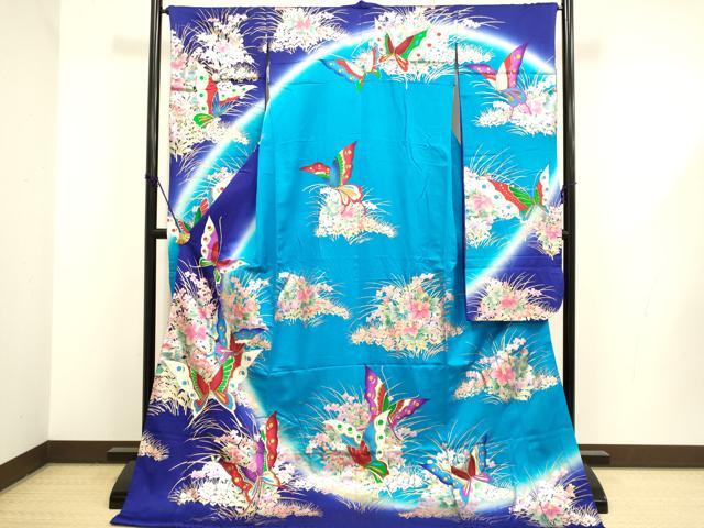 ■■■　サイズ　■■■ 身丈 182cm（肩から） 裄丈 64.5cm 袖丈 106cm　縫込み 3cm 袖幅 32.5cm 前幅 24.5cm 後幅 30.5cm 着物縫いこみ 内揚げ 0cm 裄 お袖側 約1.5cm　身頃側 約1cm ...