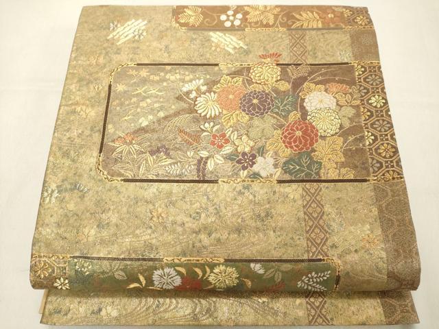 ■■■　サイズ　■■■ 長さ 438cm 幅 31cm程 ■■■　商品詳細　■■■ 【正絹】 詳細に関しましては、画像をご確認ください。 大変上質な逸品になります。 お安く出品致しますので、是非この機会にいかがでしょうか？ ■■■　注意事項...