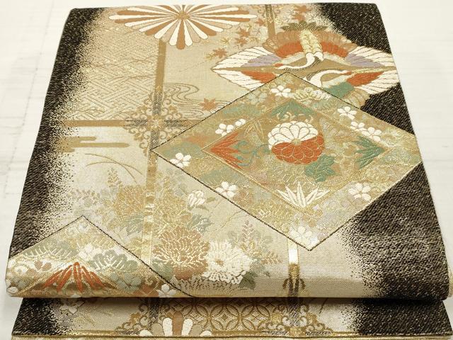 ■■■　サイズ　■■■ 長さ 444cm 幅 30m程 ■■■　商品詳細　■■■ 【正絹・芯なし】 詳細に関しましては、画像をご確認ください。 大変上質な逸品になります。 お安く出品致しますので、是非この機会にいかがでしょうか？ ※たれ先未...