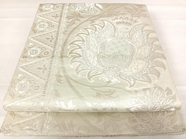 ■■■　サイズ　■■■ 長さ 428cm 幅 30.5cm程 ■■■　商品詳細　■■■ 【正絹・芯なし】 詳細に関しましては、画像をご確認ください。 大変上質な逸品になります。 お安く出品致しますので、是非この機会にいかがでしょうか？ ■■...