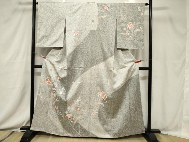 ■■■　サイズ　■■■ 身丈 161cm（肩から） 裄丈 64.5cm 袖丈 54.5cm　縫込み 4.5cm 袖幅 32.5cm 前幅 23cm 後幅 29.5cm 着物縫いこみ 内揚げ 4cm 裄 お袖側 約1.5cm　身頃側 約2.5...