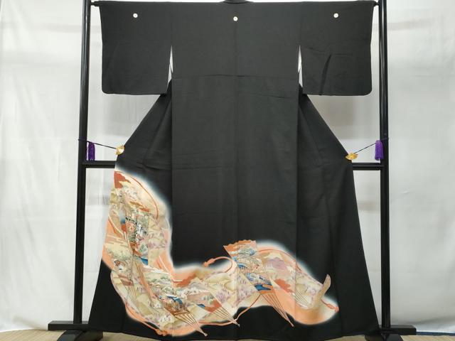 ■■■　サイズ　■■■ 身丈 158.5cm（肩から） 裄丈 65.5cm 袖丈 44.5cm　縫込み 4cm 袖幅 33.5cm 前幅 24cm 後幅 30cm 着物縫いこみ 内揚げ 0cm 裄 お袖側 約1cm　身頃側 約1cm ■■■...