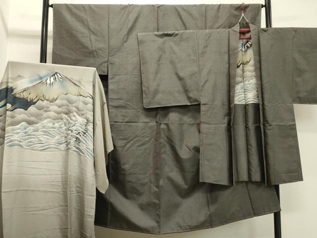 ■■■　サイズ　■■■ 【着物】 身丈 140cm（肩から） 裄丈 65.5cm 袖丈 47cm　縫込み 5.5cm 袖幅 34cm 前幅 26.5cm 後幅 30cm 着物縫いこみ 内揚げ 10cm 裄 お袖側 約6cm　身頃側 約7.5...