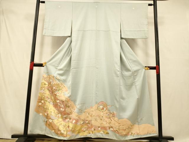 ■■■　サイズ　■■■ 身丈 153cm（肩から） 裄丈 61cm 袖丈 45cm　縫込み 8cm 袖幅 32cm 前幅 23.5cm 後幅 29cm 着物縫いこみ 内揚げ 10.5cm 裄 お袖側 約3cm　身頃側 約5cm ■■■　商品...