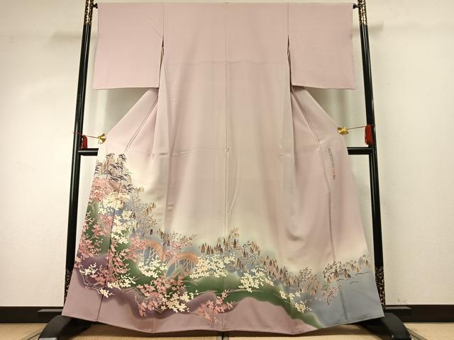 ■■■　サイズ　■■■ 身丈 163cm（肩から） 裄丈 65cm 袖丈 47cm　縫込み 7cm 袖幅 33cm 前幅 26cm 後幅 32cm 着物縫いこみ 内揚げ 8cm 裄 お袖側 約2.5cm　身頃側 約2cm ■■■　商品詳細　...