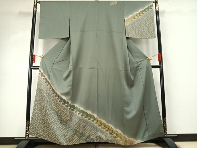 ■■■　サイズ　■■■ 身丈 158cm（肩から） 裄丈 65cm 袖丈 47cm　縫込み 6cm 袖幅 34cm 前幅 26cm 後幅 31cm 着物縫いこみ 内揚げ 7cm 裄 お袖側 約2cm　身頃側 約3.5cm ■■■　商品詳細　...