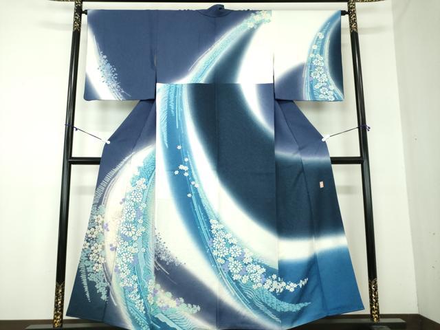 ■■■　サイズ　■■■ 身丈 155.5cm（肩から） 裄丈 64.5cm 袖丈 49.5cm　縫込み 6.5cm 袖幅 35cm 前幅 22.5cm 後幅 28.5cm 着物縫いこみ 内揚げ 10cm 裄 お袖側 約3cm　身頃側 約7c...