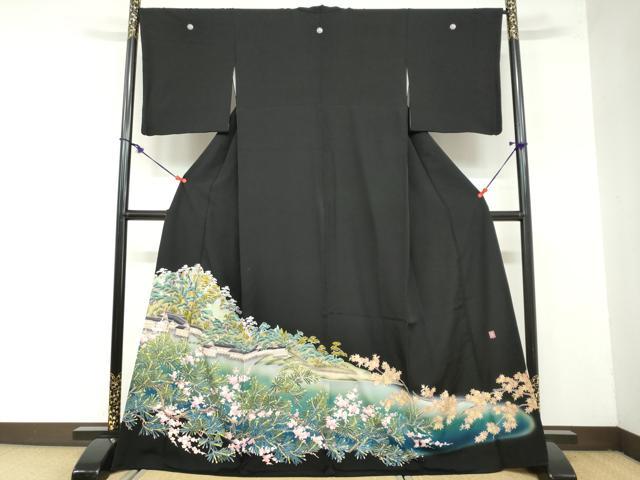 ■■■　サイズ　■■■ 身丈 167cm（肩から） 裄丈 66.5cm 袖丈 49cm　縫込み 1cm 袖幅 34.5cm 前幅 27cm 後幅 31cm 着物縫いこみ 内揚げ 1cm 裄 お袖側 約1cm　身頃側 約2cm ■■■　商品詳...