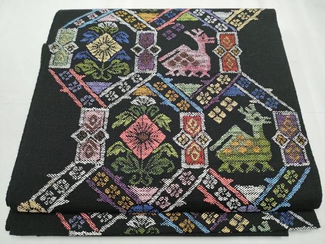 ■■■　サイズ　■■■ 長さ 381cm 幅 31.5cm程 ■■■　商品詳細　■■■ 【正絹】 状態は締めてはおりますが 特に目立ったシミ汚れなどもなく大変良い状態です。 本場筑前博多織は、福岡県福岡市博多区やその周辺で生産される絹織物で...