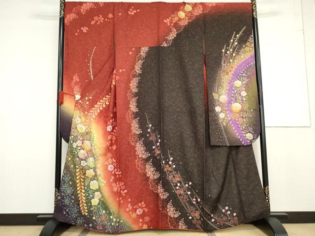 ■■■　サイズ　■■■ 身丈 160cm（肩から） 裄丈 69.5cm 袖丈 105.5cm　縫込み 5cm 袖幅 35.5cm 前幅 27.5cm 後幅 32cm 着物縫いこみ 内揚げ 13cm 裄 お袖側 約1.5cm　身頃側 約3cm...