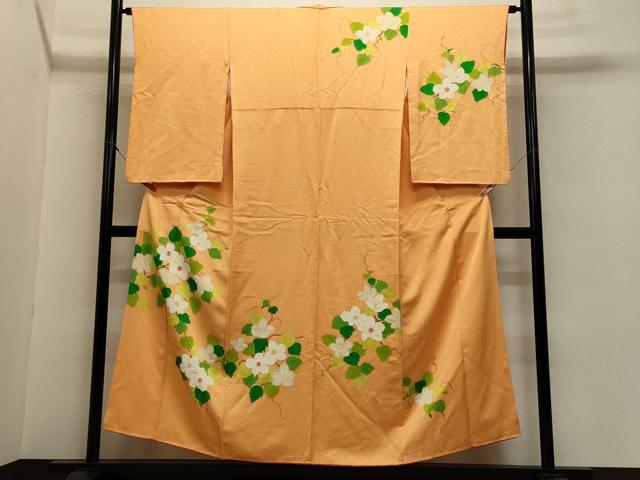 ■■■　サイズ　■■■ 身丈 151cm（肩から） 裄丈 64cm 袖丈 62cm　縫込み 6cm 袖幅 33cm 前幅 23cm 後幅 29cm 着物縫いこみ 内揚げ 4.5cm 裄 お袖側 約3cm　身頃側 約4cm ■■■　商品詳細　...