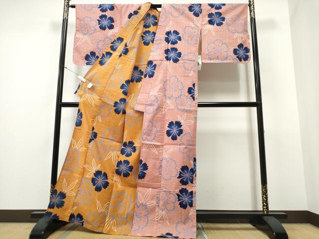 ■■■　サイズ　■■■ 身丈 166cm（肩から） 裄丈 68cm 袖丈 49cm　縫込み 1cm 袖幅 34.5cm 前幅 25cm 後幅 30cm 着物縫いこみ 内揚げ 0cm 裄 お袖側 約0.5cm　身頃側 約0.5cm ■■■　商...