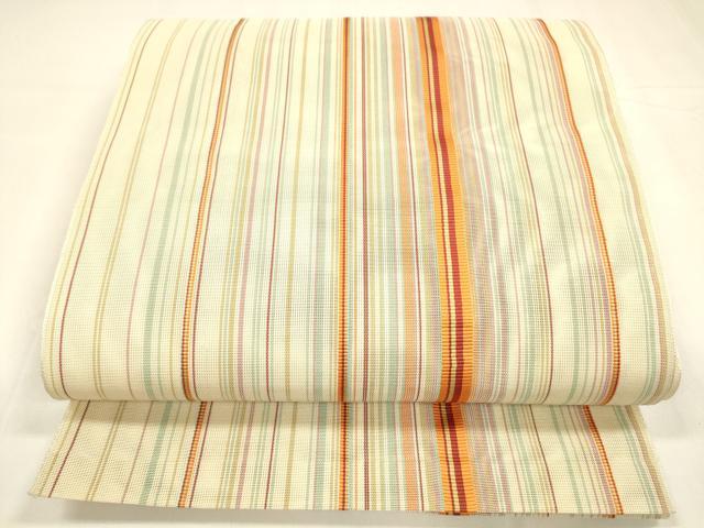 ■■■　サイズ　■■■ 長さ 349cm 幅 30cm程 ■■■　商品詳細　■■■ 【正絹】 状態は締めてはおりますが 特に目立ったシミ汚れなどもなく大変良い状態です。 本場筑前博多織は、 福岡県福岡市博多区やその周辺で生産される絹織物です...