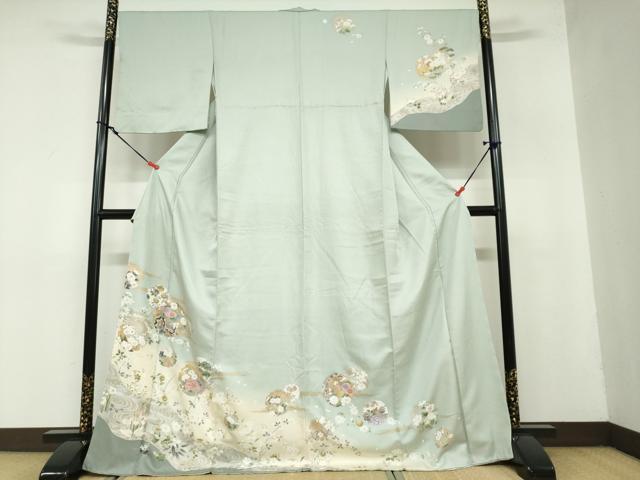 ■■■　サイズ　■■■ 身丈 171cm（肩から） 裄丈 67.5cm 袖丈 49.5cm　縫込み 3cm 袖幅 34cm 前幅 24cm 後幅 30.5cm 着物縫いこみ 内揚げ 0cm 裄 お袖側 約2cm　身頃側 約1cm ■■■　商...