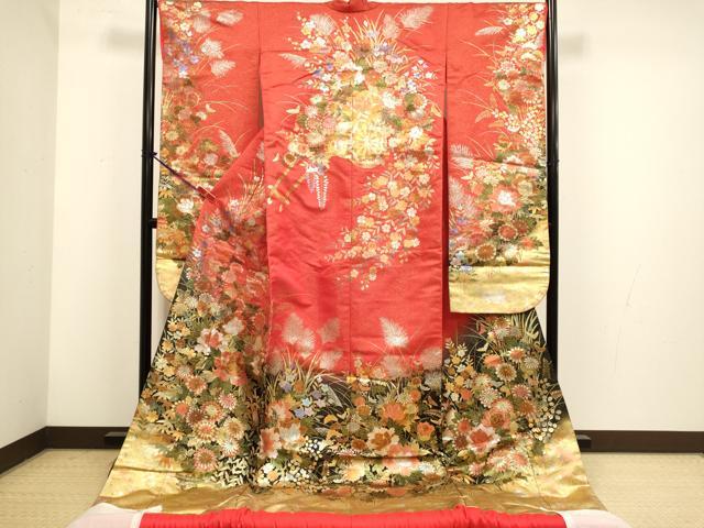 ■■■　サイズ　■■■ 身丈 197cm（肩から） 裄丈 66.5cm 袖丈 108cm　縫込み 4cm 袖幅 33.5cm 前幅 27cm 後幅 32cm 着物縫いこみ 内揚げ 0cm 裄 お袖側 約1.5cm　身頃側 約1cm ■■■　...