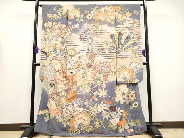 ■■■　サイズ　■■■ 身丈 165cm（肩から） 裄丈 63cm 袖丈 104cm 袖幅 32.5cm 前幅 22cm 後幅 30cm 着物縫いこみ 内揚げ 0cm 裄 お袖側 約 1cm　身頃側 約 2.5cm ■■■　商品詳細　■■■...