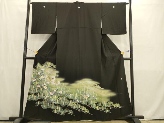 ■■■　サイズ　■■■ 身丈 159cm（肩から） 裄丈 64cm 袖丈 46.5cm　縫込み 5cm 袖幅 33.5cm 前幅 24cm 後幅 30cm 着物縫いこみ 内揚げ 5cm 裄 お袖側 約2cm　身頃側 約2cm ■■■　商品詳...