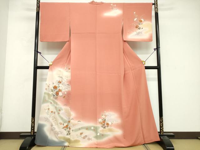 ■■■　サイズ　■■■ 身丈 167cm（肩から） 裄丈 66cm 袖丈 47.5cm　縫込み 4cm 袖幅 34cm 前幅 24cm 後幅 30cm 着物縫いこみ 内揚げ 3.5cm 裄 お袖側 約1.5cm　身頃側 約2cm ■■■　商...