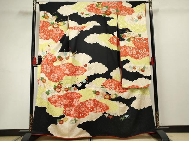 ■■■　サイズ　■■■ 身丈 160.5cm（肩から） 裄丈 64cm 袖丈 106.5cm　縫込み 6.5cm 袖幅 33cm 前幅 24cm 後幅 29cm 着物縫いこみ 内揚げ 2cm 裄 お袖側 約1.5cm　身頃側 約4cm ■■...