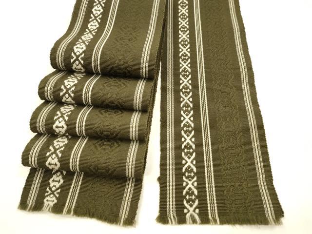 ■■■　サイズ　■■■ 長さ 366cm 幅 9.5cm程 ■■■　商品詳細　■■■ 【交織】 状態は締めてはおりますが 特に目立ったシミ汚れなどもなく大変良い状態です。 お安く出品致しますので、是非この機会にいかがでしょうか？ ■■■　注...