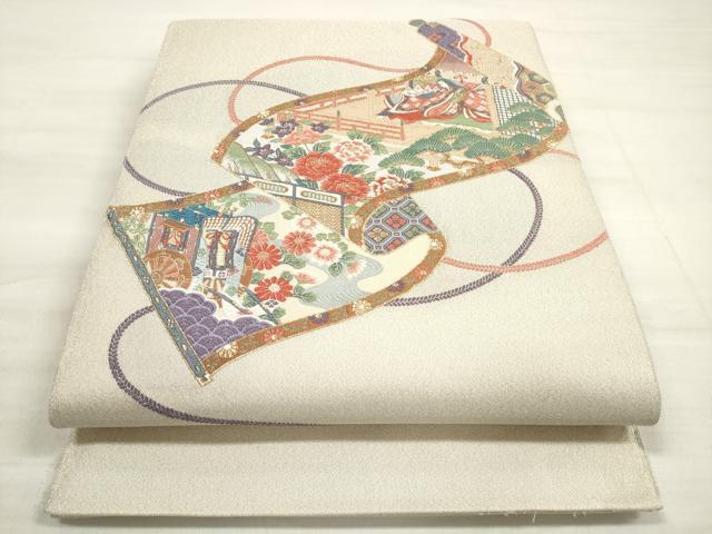 ■■■　サイズ　■■■ 長さ 440cm 幅 30cm程 ■■■　商品詳細　■■■ 【正絹】 詳細に関しましては、画像をご確認ください。 大変上質な逸品になります。 お安く出品致しますので、是非この機会にいかがでしょうか？ ■■■　注意事項...