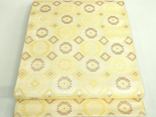 ■■■　サイズ　■■■ 長さ 442cm　幅 31cm程 ■■■　商品詳細　■■■ 【正絹・芯なし】 状態は1，2回程しか締めておらず 特に目立ったシミ汚れなどもなく大変良い状態です。 伝統的な西陣にあって、常に斬新な発想と 革新的な技法の...