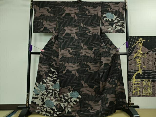 ■■■　サイズ　■■■ 身丈 164.5cm（肩から） 裄丈 68cm 袖丈 48.5cm　 縫込み 7.5cm 袖幅 34.5cm 前幅 25cm 後幅 29.5cm 着物縫いこみ 内揚げ 8cm 裄 お袖側 約 2.5cm　身頃側 約 ...