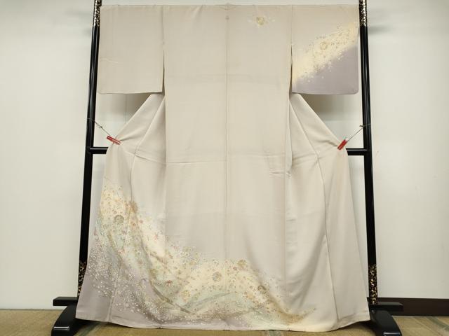 ■■■　サイズ　■■■ 身丈 167cm（肩から） 裄丈 68.5cm 袖丈 49cm　縫込み 3cm 袖幅 34cm 前幅 24.5cm 後幅 30cm 着物縫いこみ 内揚げ 4cm 裄 お袖側 約2cm　身頃側 約1cm ■■■　商品詳...