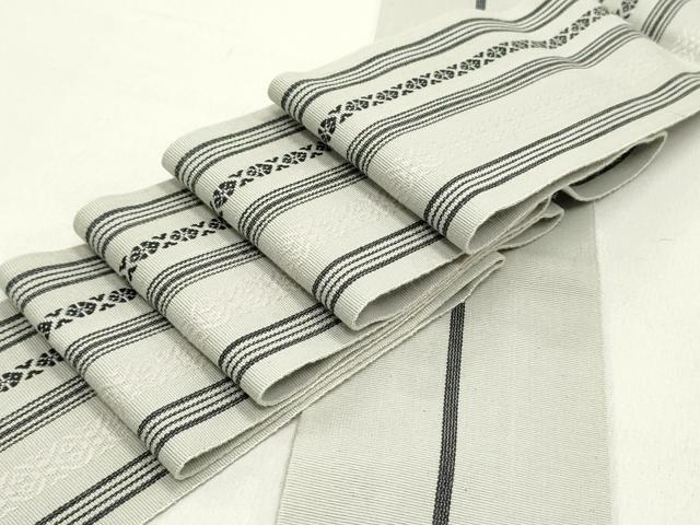 ■■■　サイズ　■■■ 長さ 370cm 幅 9cm程 ■■■　商品詳細　■■■ 【綿】 状態は接写画像のように表地、耳部分にヤケと汚れ、裏面にヤケがございますが その他特に目立ったシミ汚れなどもなく大変良い状態です。 大変上質な逸品になり...