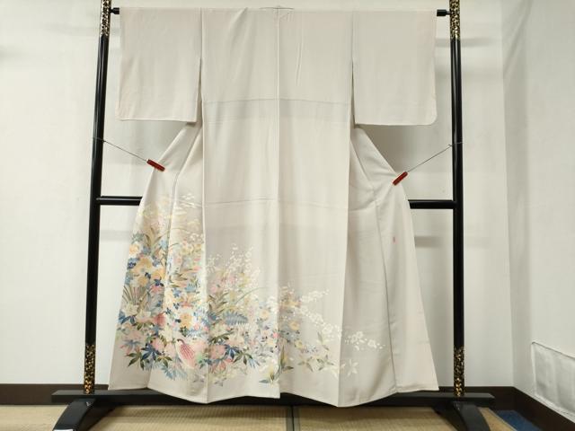 ■■■　サイズ　■■■ 身丈 155cm（肩から） 裄丈 63.5cm 袖丈 48cm　縫込み 4.5cm 袖幅 33cm 前幅 25cm 後幅 30cm 着物縫いこみ 内揚げ 6cm 裄 お袖側 約3cm　身頃側 約4cm ■■■　商品詳...