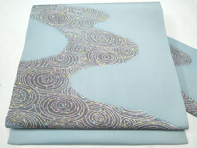 ■■■　サイズ　■■■ 長さ 375cm 幅 31cm程 ■■■　商品詳細　■■■ 【正絹】 状態は接写画像のように表地所々・裏地・前柄・胴回り〜手先にヤケ・汚れがございます。 大変上質な逸品になりますのでぜひお手入れをされてお召しになられ...