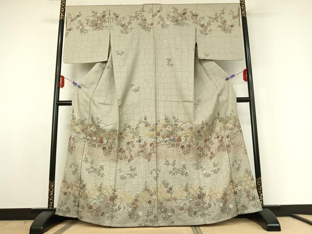 ■■■　サイズ　■■■ 身丈 163cm（肩から） 裄丈 67cm 袖丈 49cm　縫込み 6cm 袖幅 33cm 前幅 24cm 後幅 30cm 着物縫いこみ 内揚げ 0cm 裄 お袖側 約1cm　身頃側 約0cm ■■■　商品詳細　■■...