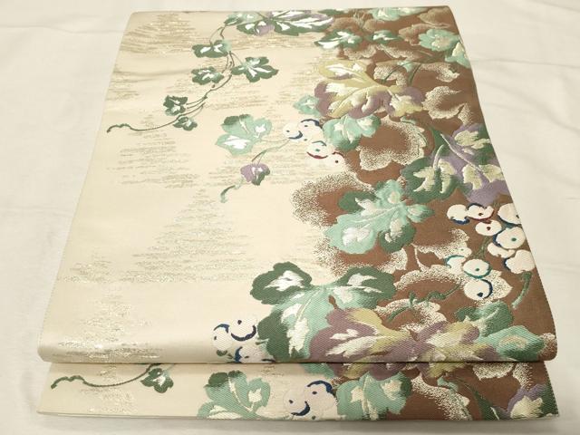 ■■■　サイズ　■■■ 長さ 450cm 幅 31cm程 ■■■　商品詳細　■■■ 【正絹】 状態は締めてはおりますが 特に目立ったシミ汚れなどもなく大変良い状態です。 大変上質な逸品になります。 お安く出品致しますので、是非この機会にいか...