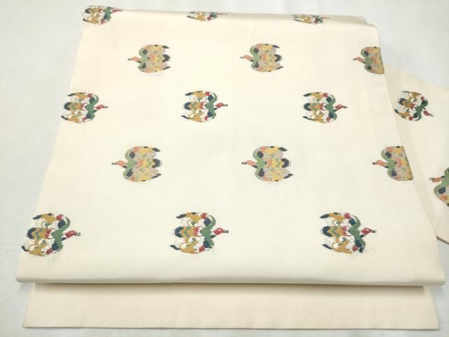 ■■■　サイズ　■■■ 長さ 375.5cm 幅 32cm程 ■■■　商品詳細　■■■ 【正絹】 状態は接写画像のように 手先に薄い汚れがございますが その他特に目立ったシミ汚れなどもなく大変良い状態です。 大変上質な逸品になります。 お安...